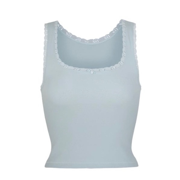 SKIMS | Intimates & Sleepwear | Iso Skims Pointelle Tanks Sky Blue ...